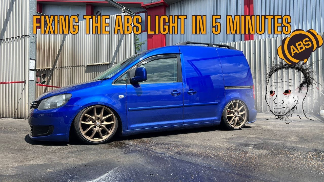 Replacing The Rear Wheel Speed Sensor On A MK3 VW Caddy 2K - YouTube