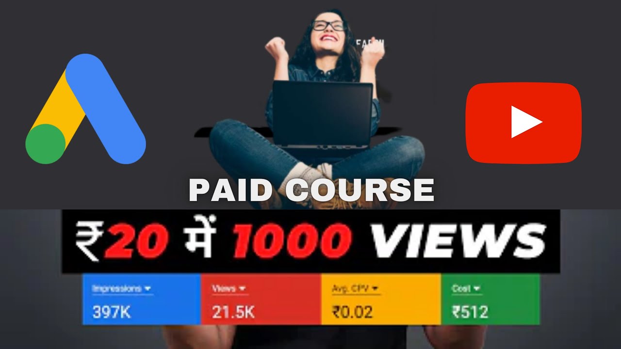 How To Promote YouTube Videos With Google Adword Campaign | ₹20 में ...