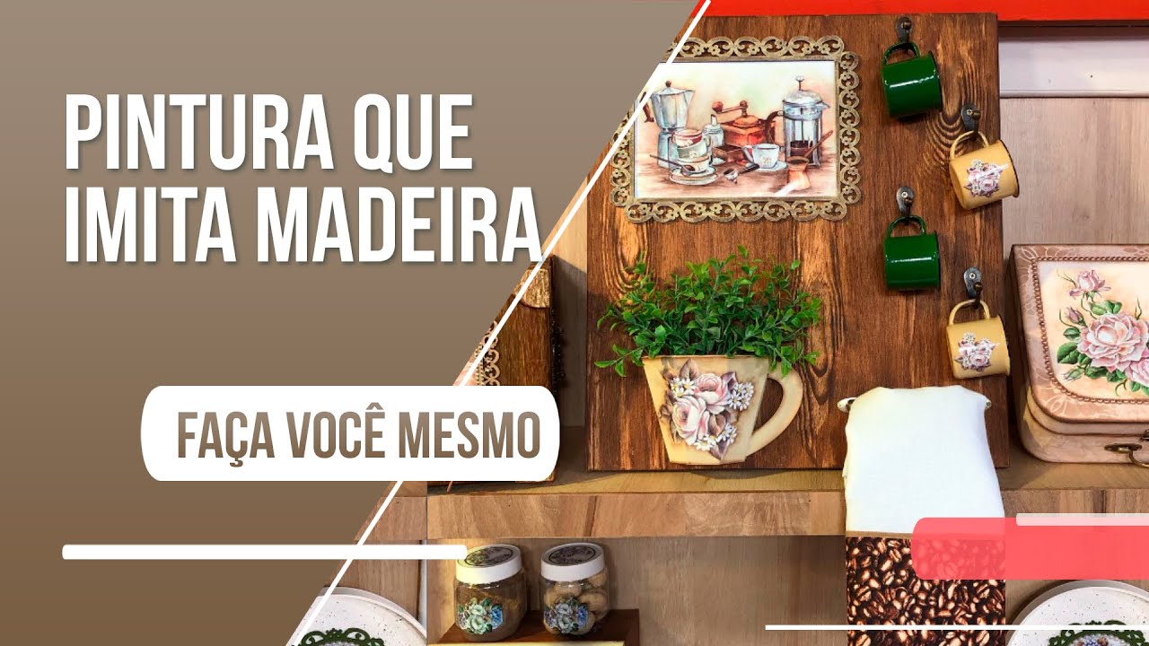 Confira o passo a passo de como fazer pintura que imita madeira - YouTube
