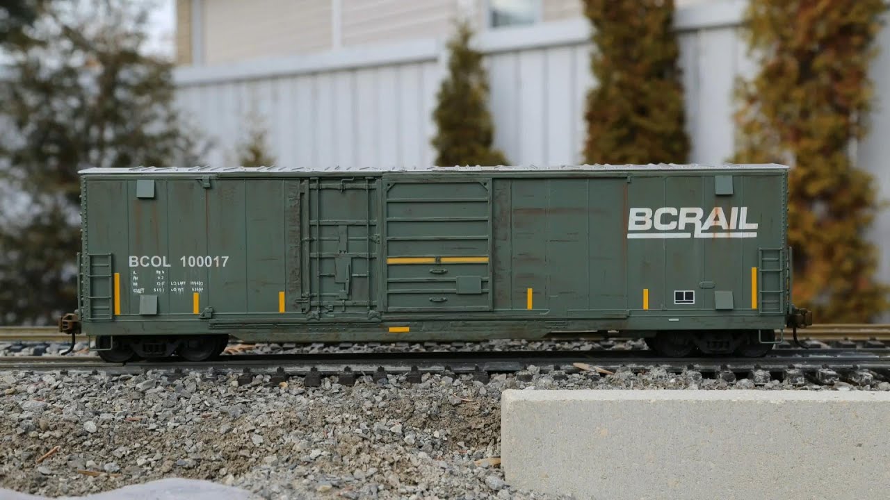 G Scale BC Rail Boxcar - YouTube