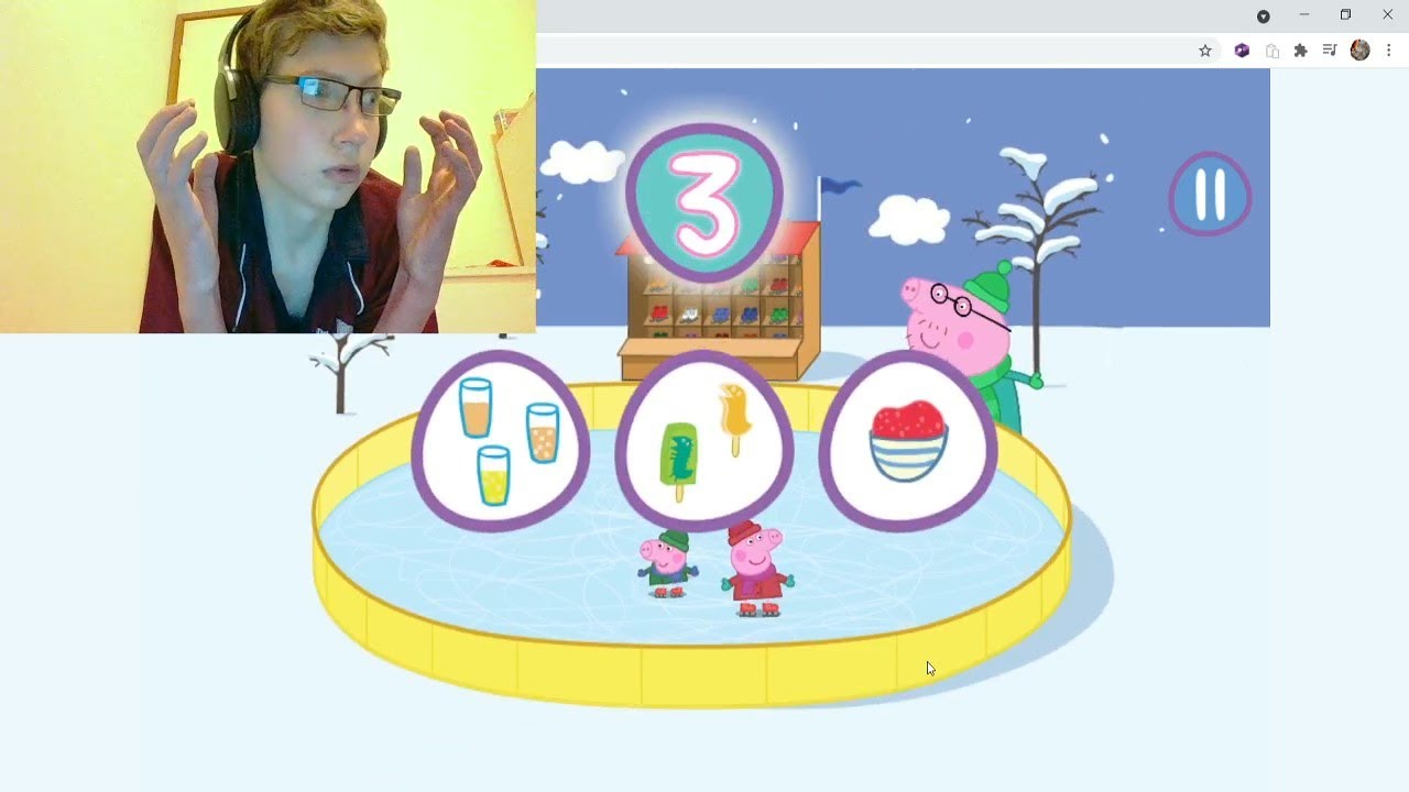 The Child Rage Quit Game - Peppa pig Ice Skating - YouTube