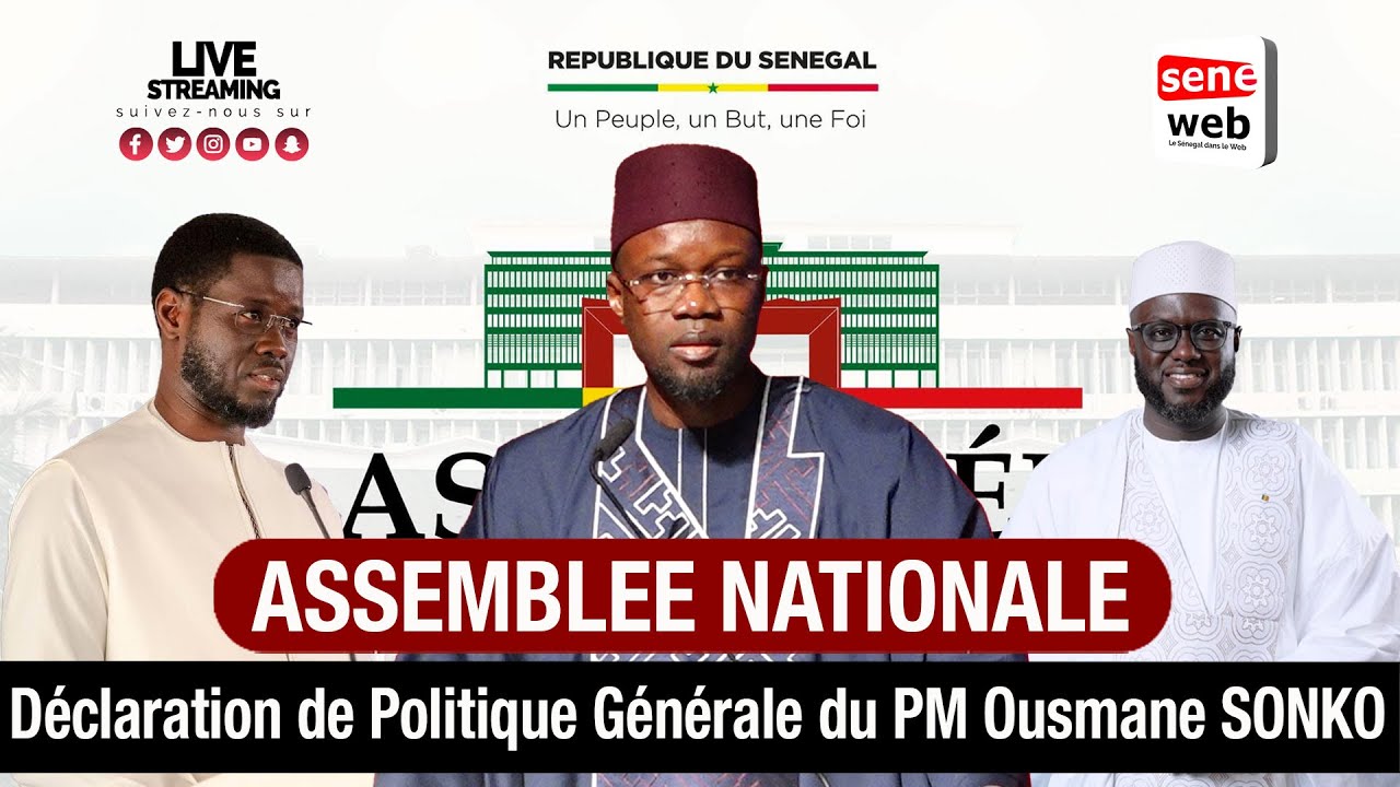 [ DIRECT -Assemblée ] Suivez la DPG de Ousmane Sonko... - YouTube Music