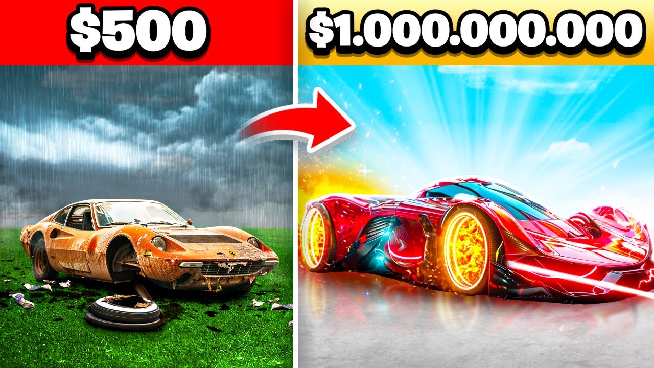 Upgrading $500 FERRARI to $1,000,000,000 FERRARI! - YouTube