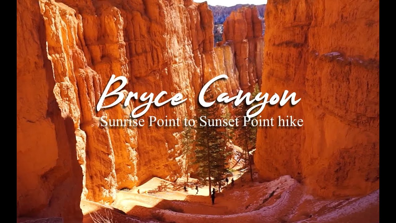 Sunrise Point to Sunset Point hike, Inspiration Point. Bryce Canyon ...