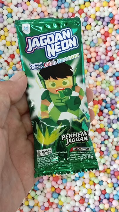 Mencari dan menemukan jajanan permen jagoan neon rasa angur di dalam kardus - YouTube