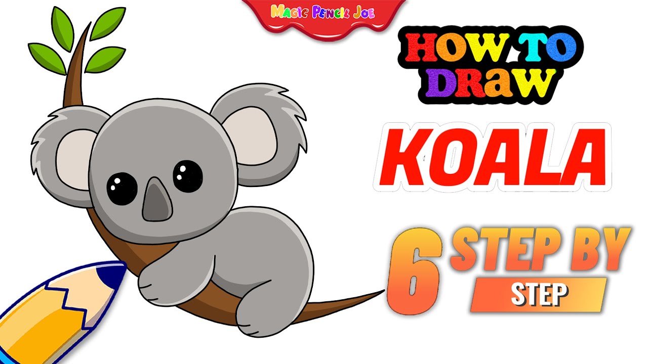 How to draw Cute Koala - YouTube