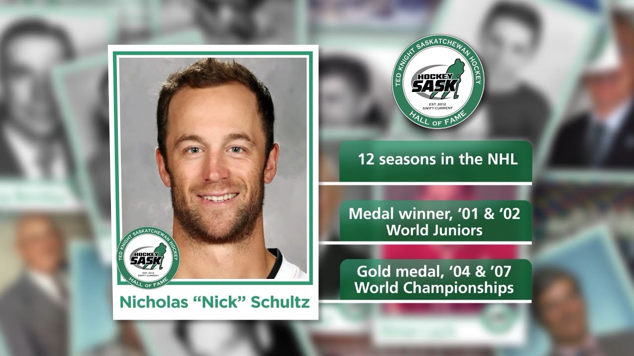 2022 Saskatchewan Hockey Hall of Fame: Nicholas “Nick” Schultz - YouTube