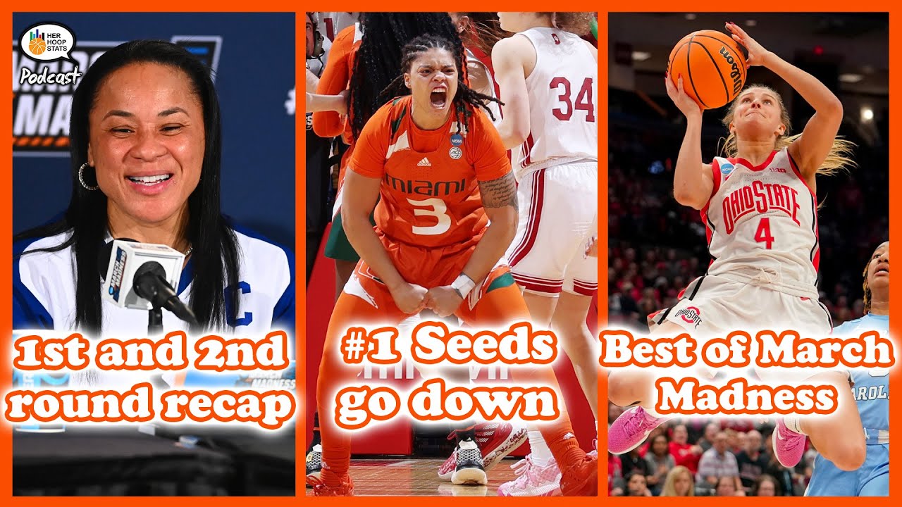 NCAA Women's March Madness 1st and 2nd round recap | Courtside Podcast ...