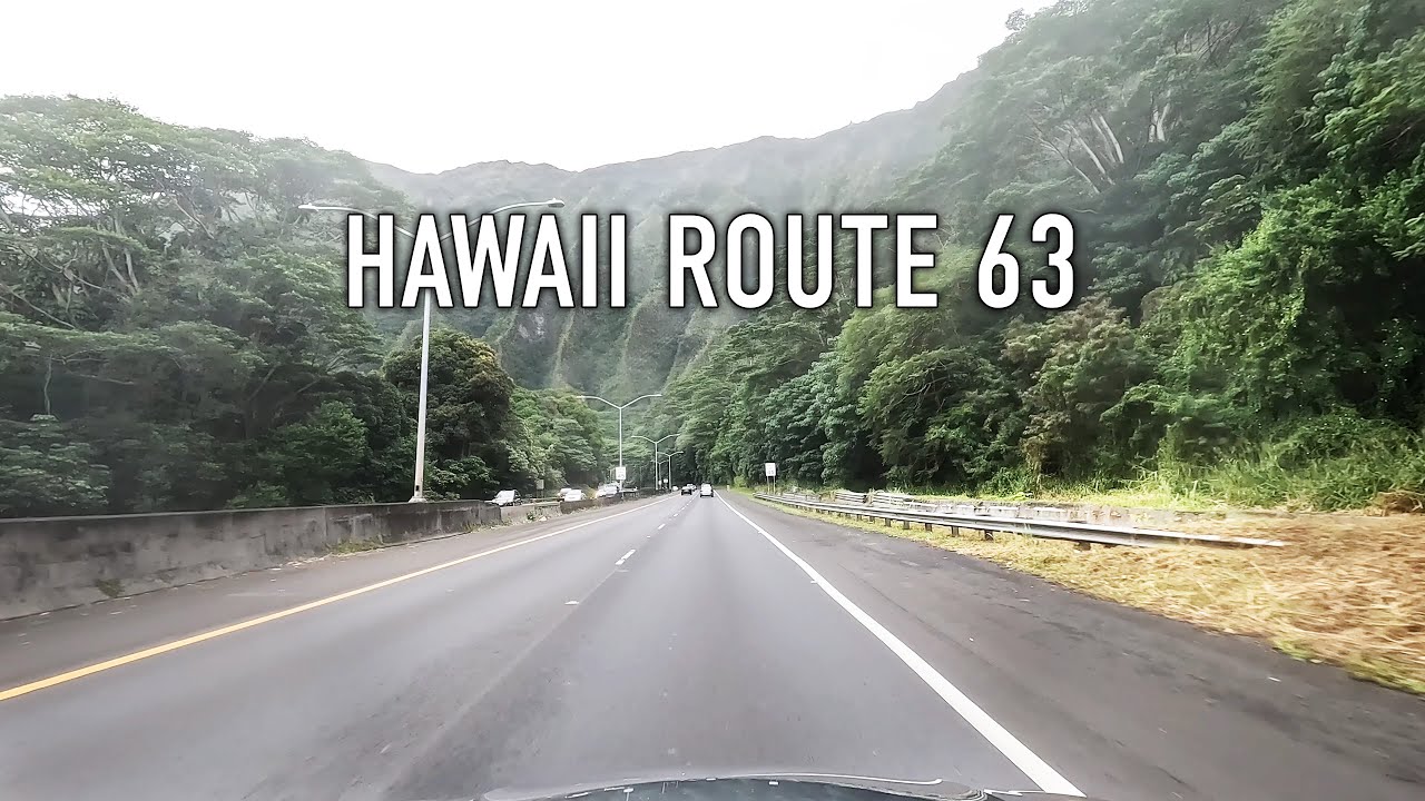 Hawaii Route 63 Scenic Drive in 4K - YouTube