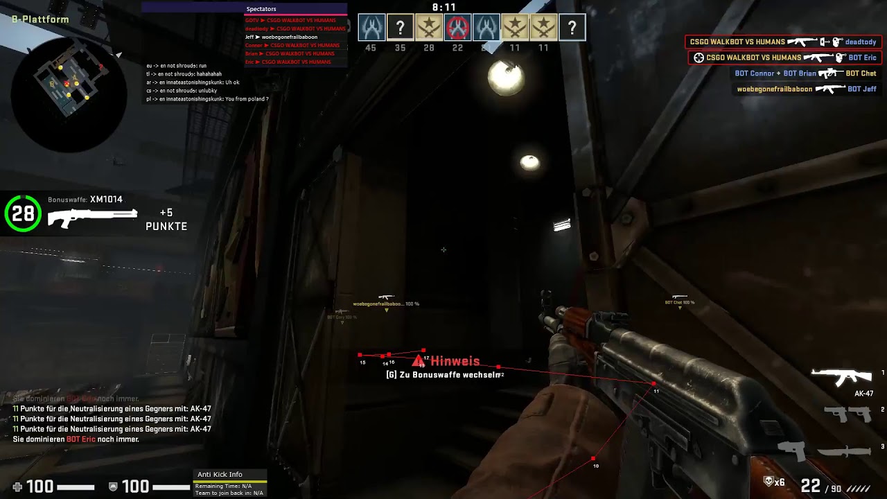 CS:GO WALKBOT VS HUMANS FEAT. AIMWARE WALKBOT LUA - YouTube