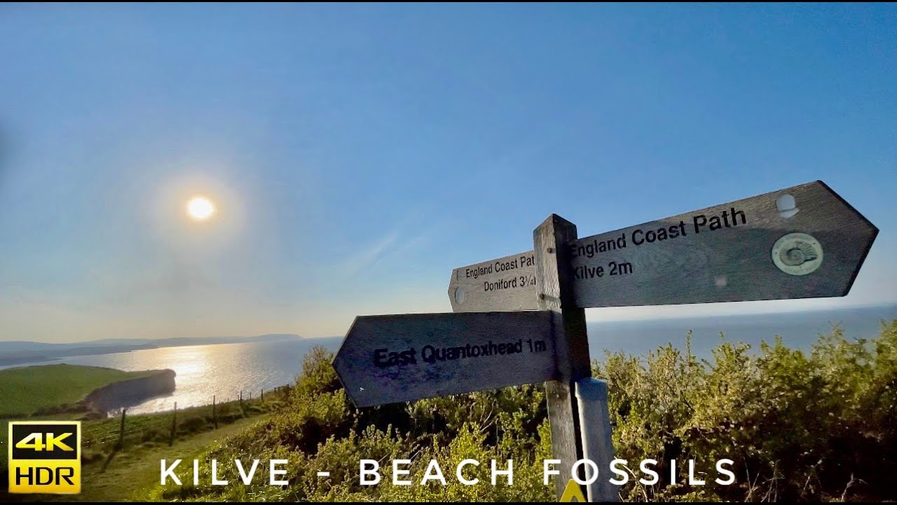 Kilve beach fossils | cinematic video | 4K HDR10 Dolby Vision | UK 🇬🇧 ...