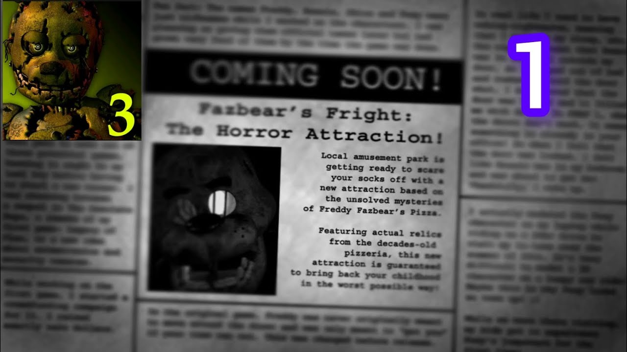 Five Nigths At Freddy's 3 remastered Android - YouTube