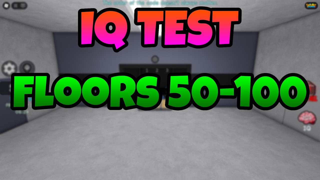 IQ Test - Floors 50 - 100 Answers Tutorial - YouTube