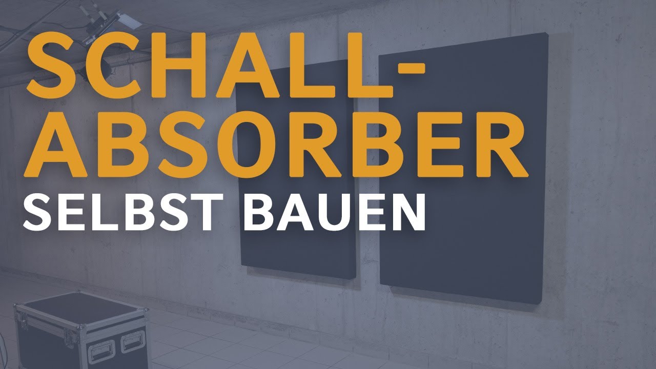 DIY Schallabsorber-Paneele selbst bauen | soniflex Raumakustik - YouTube
