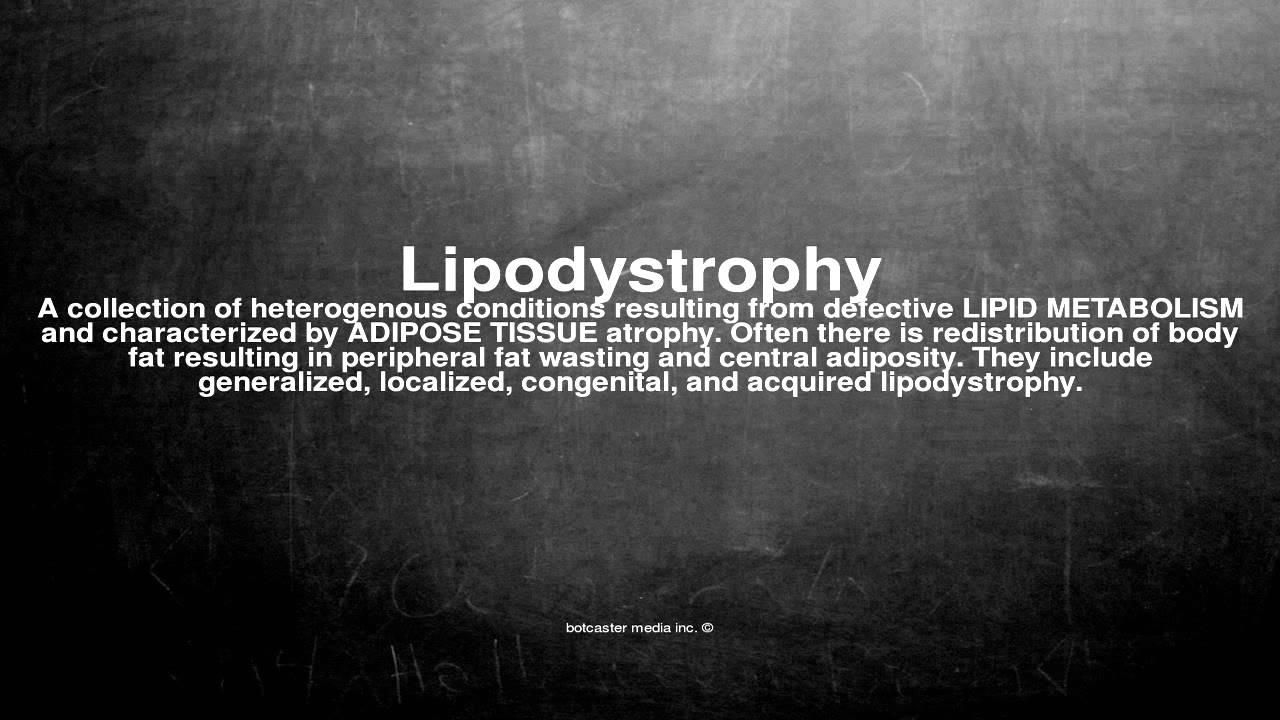 Medical vocabulary: What does Lipodystrophy mean - YouTube
