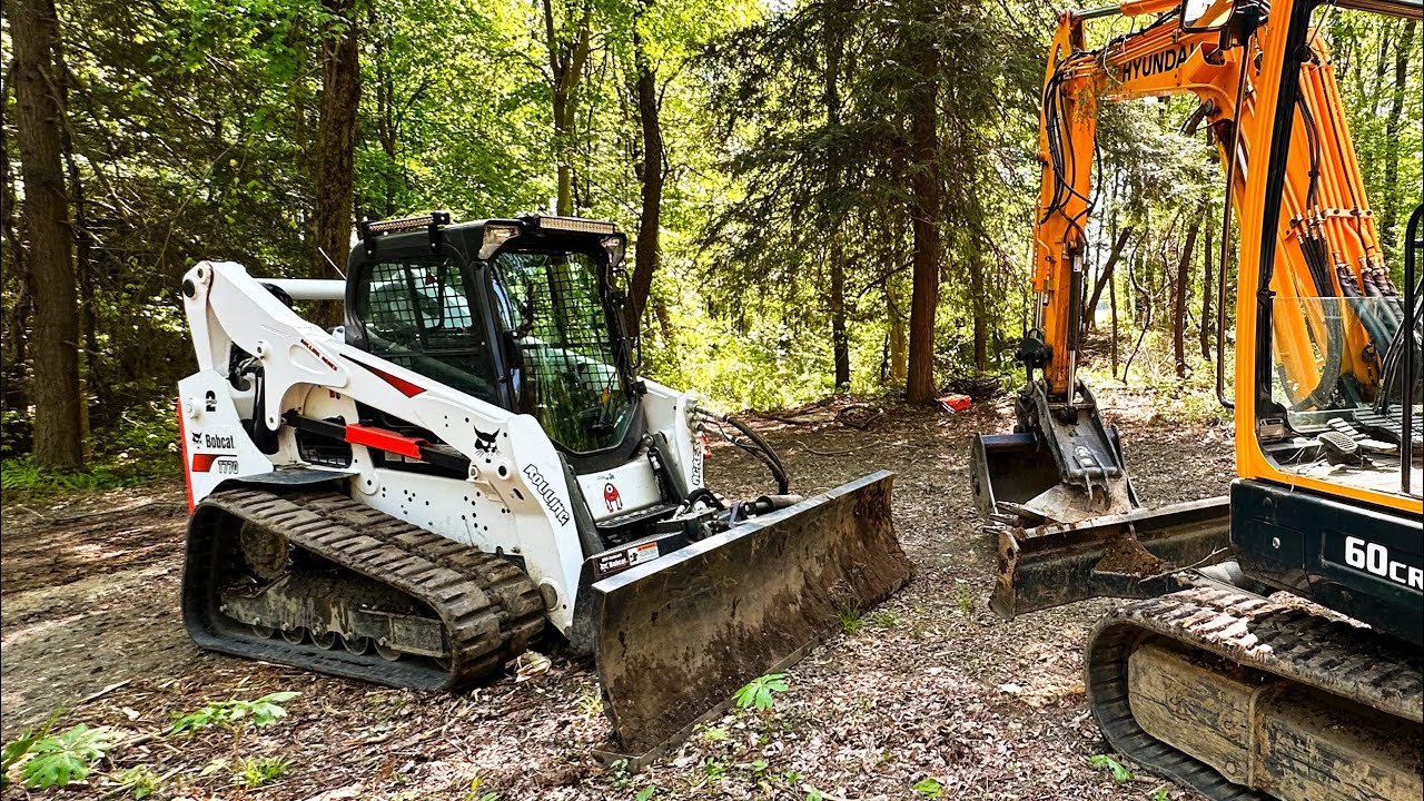HIGHWAY in the WOODS - BOBCAT DOZER Blade - YouTube