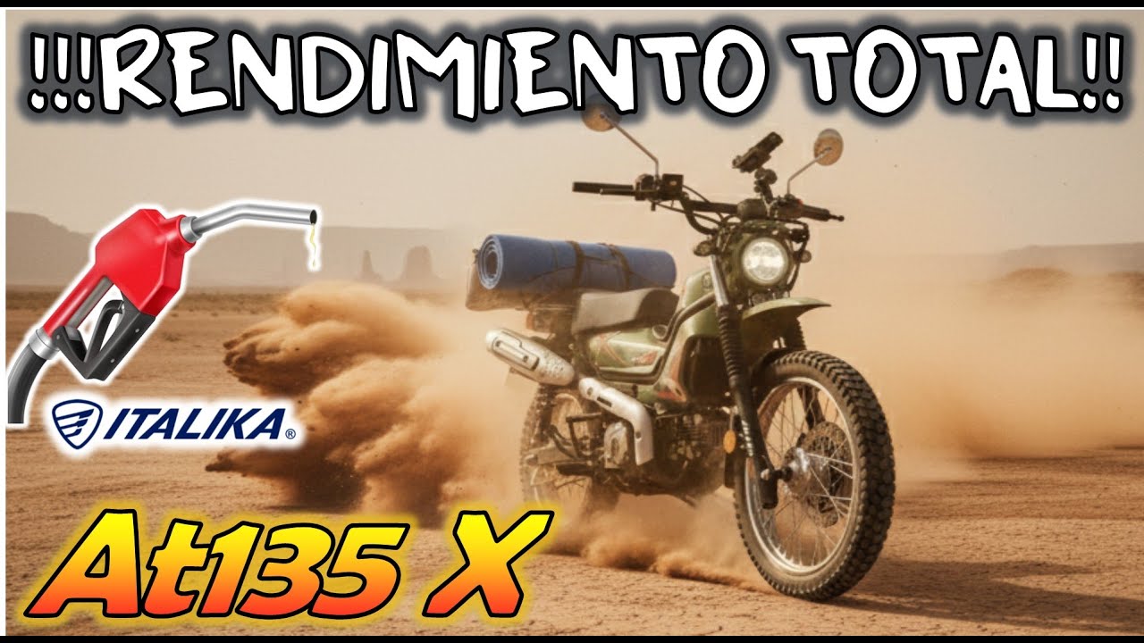 ️Rendimiento real de la AT135X de Italika || ¿Que tan buena es? ¿Rinde ...