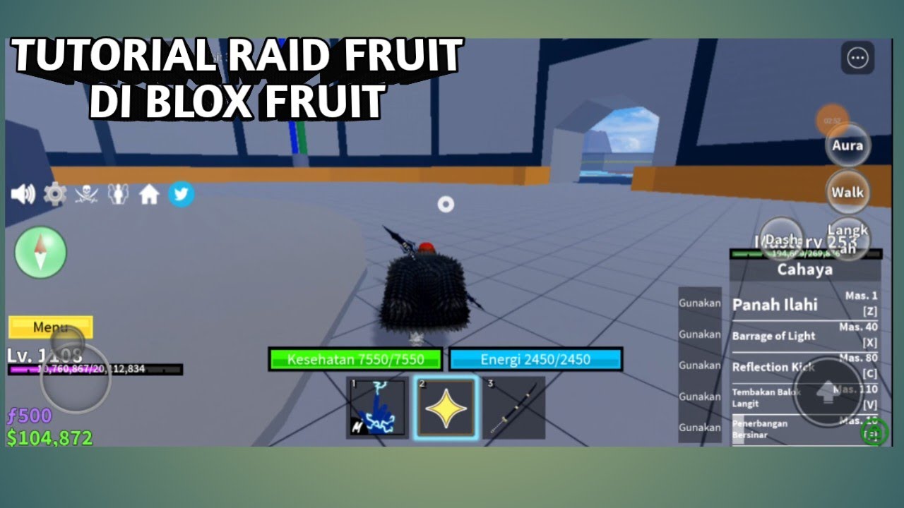 Tutorial raid fruit di blox fruit - YouTube