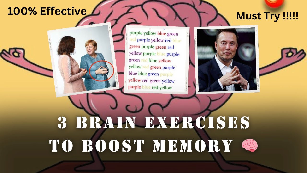 3 Brain Exercises to boost your Memory🧠|100% effective | Must try !! # ...