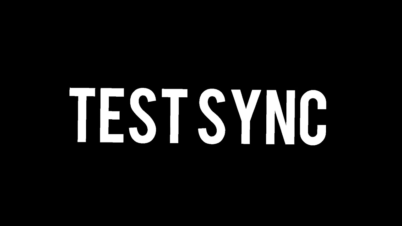 TEST SYNC 1440p60 - YouTube
