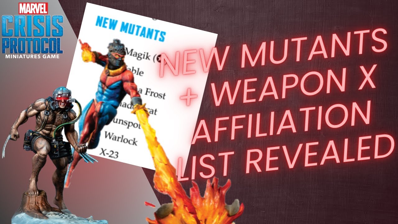 New Mutants Affiliation List Released ~ Reveal Breakdown - YouTube