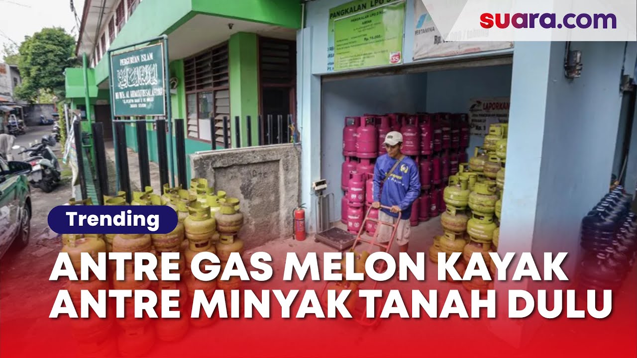 Viral! Antre Gas Melon Panjangnya Kayak Antre Minyak Tanah Zaman Dulu ...