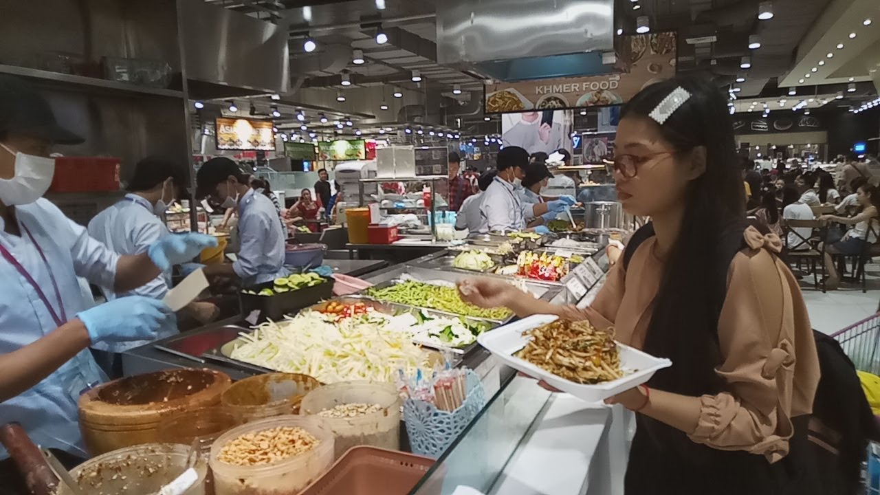 First Day On Chinese New Year At Aeon Mall -Many Fresh Food For Sales ...