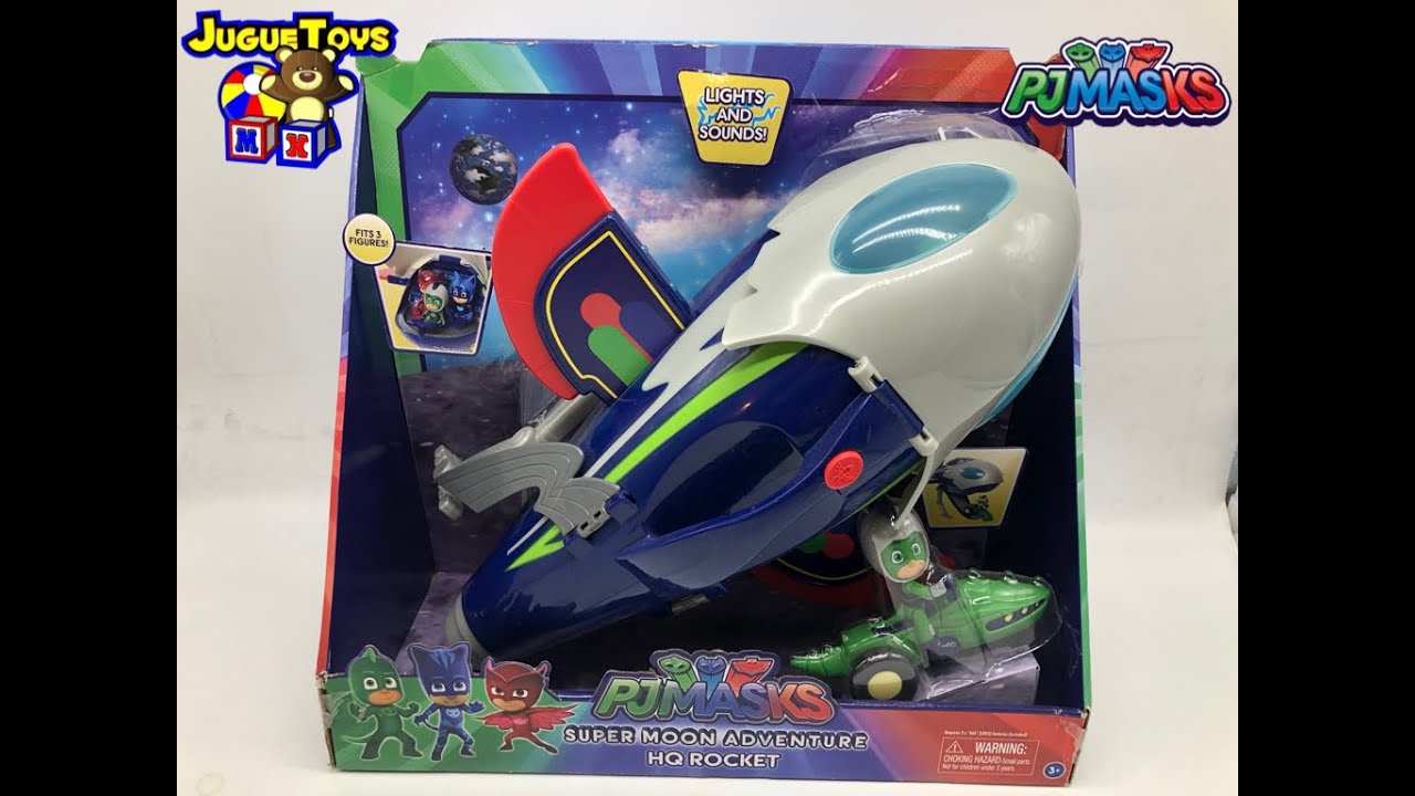 PJ Masks Cohete Lunar Super Moon Adventure HQ Rocket - YouTube