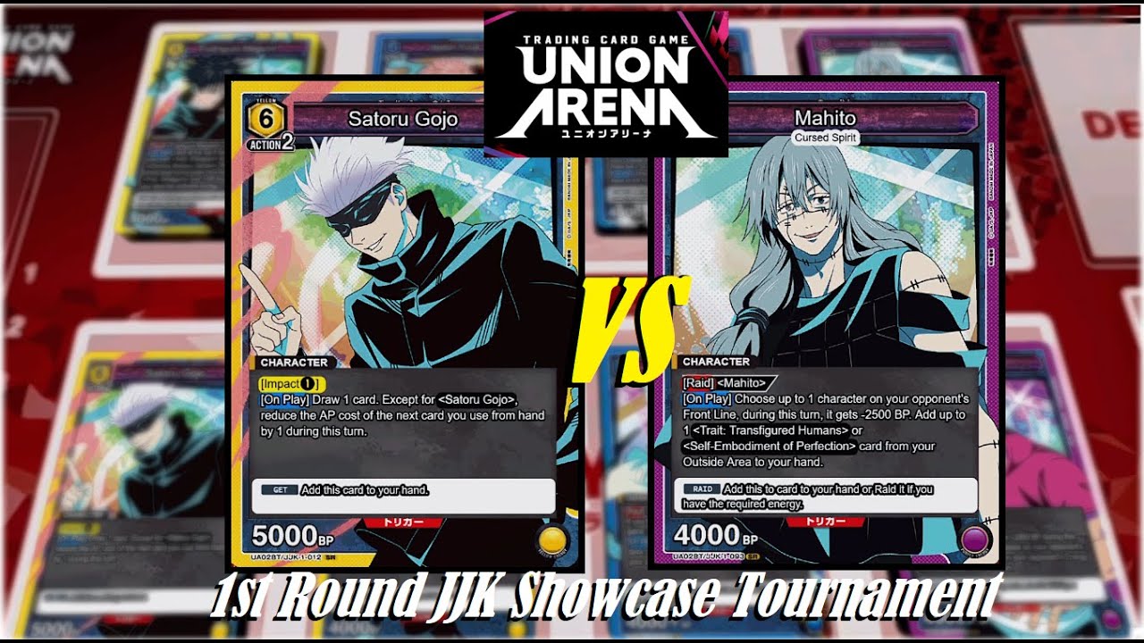 UNION ARENA Gojo vs Mahito JJK Showcase Tournament 1st Round - YouTube