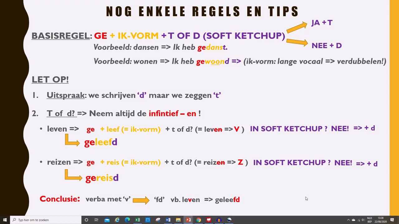 Het perfectum: les 2 - YouTube