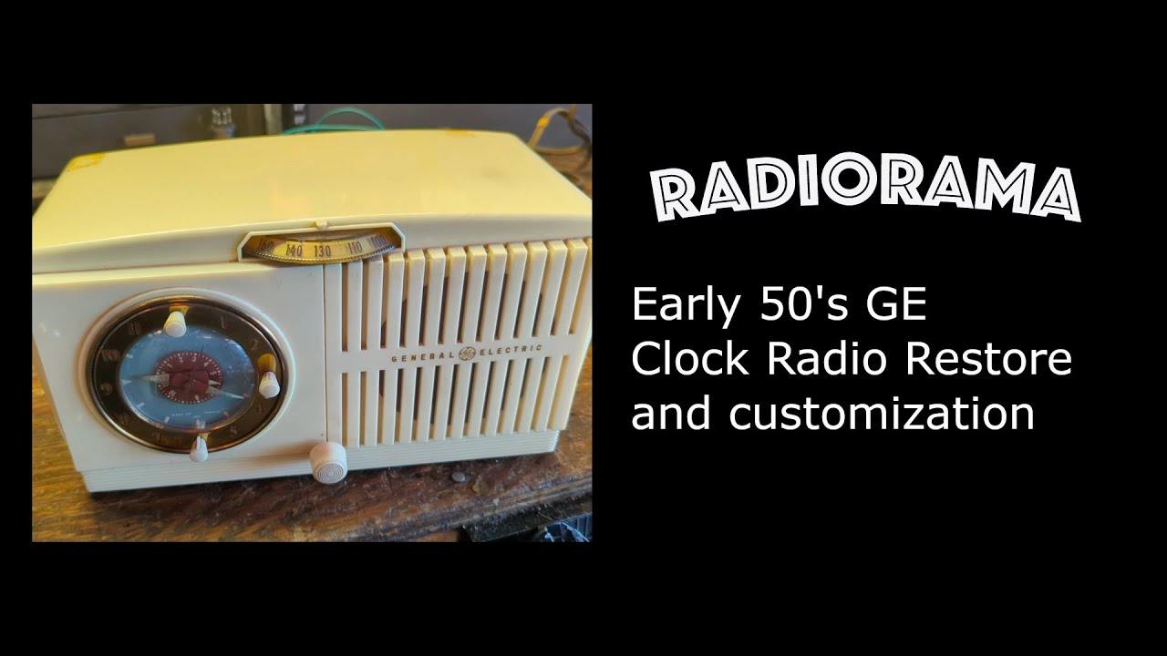 Early 50's GE Clock Radio - YouTube