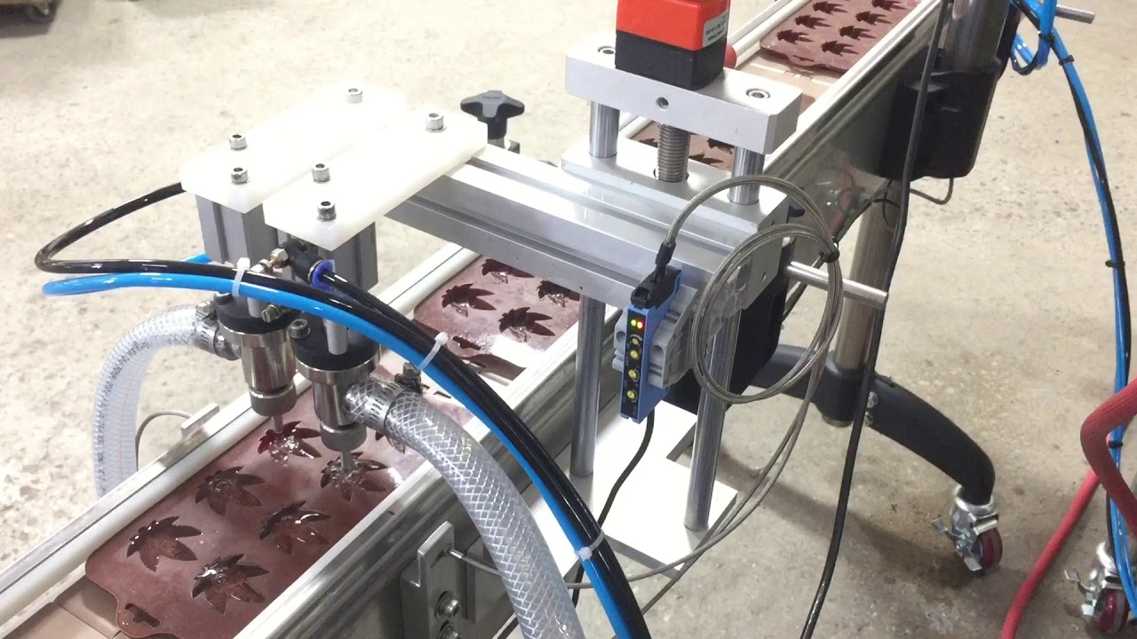 CBD Edibles , Chocolate , Filling machine Automatic Mold Filler Canada ...