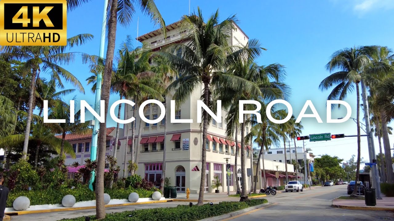 LINCOLN ROAD MALL- Miami Beach Virtual Walking Tour [4K] - YouTube