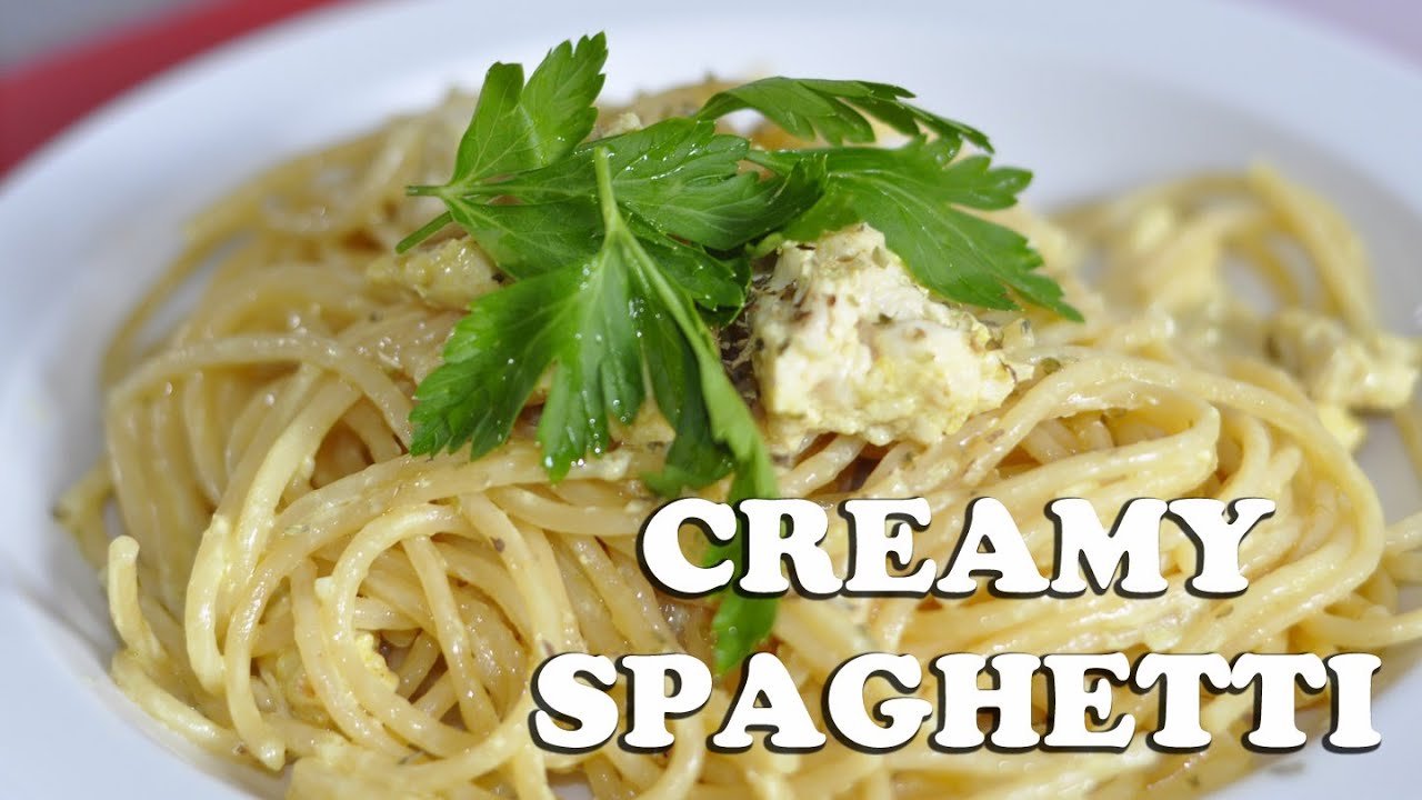 RESEPI MUDAH WESTERN FOOD (CREAMY SPAGHETTI) - YouTube