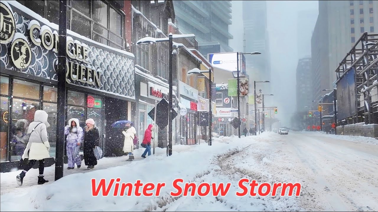 Biggest Winter Snow Storm in Toronto Canada in 2025 - YouTube