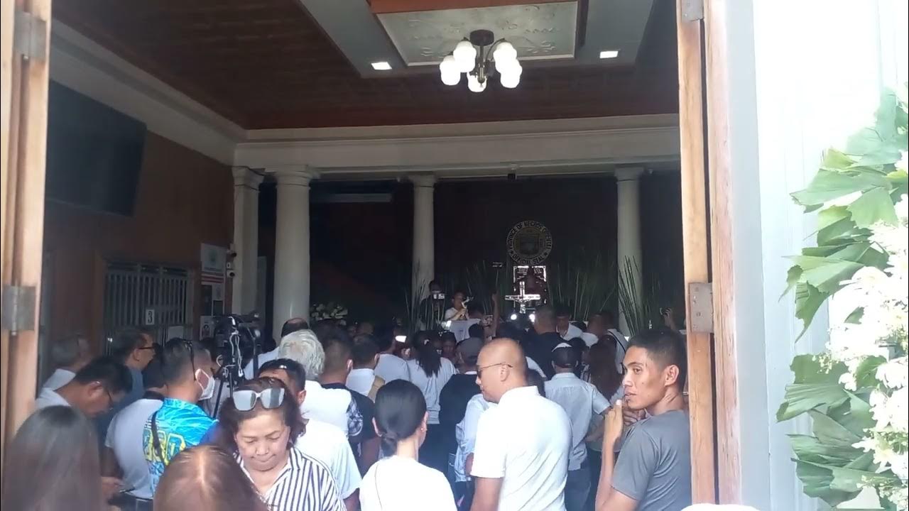 At the Capitol Building where the wake of Governor has arrived. - YouTube