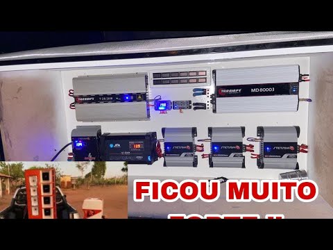 PAREDÃO DO FLÁVIO FICOU PRONTO SNAKE BASS 4K / mais bob com médios de 6 ...