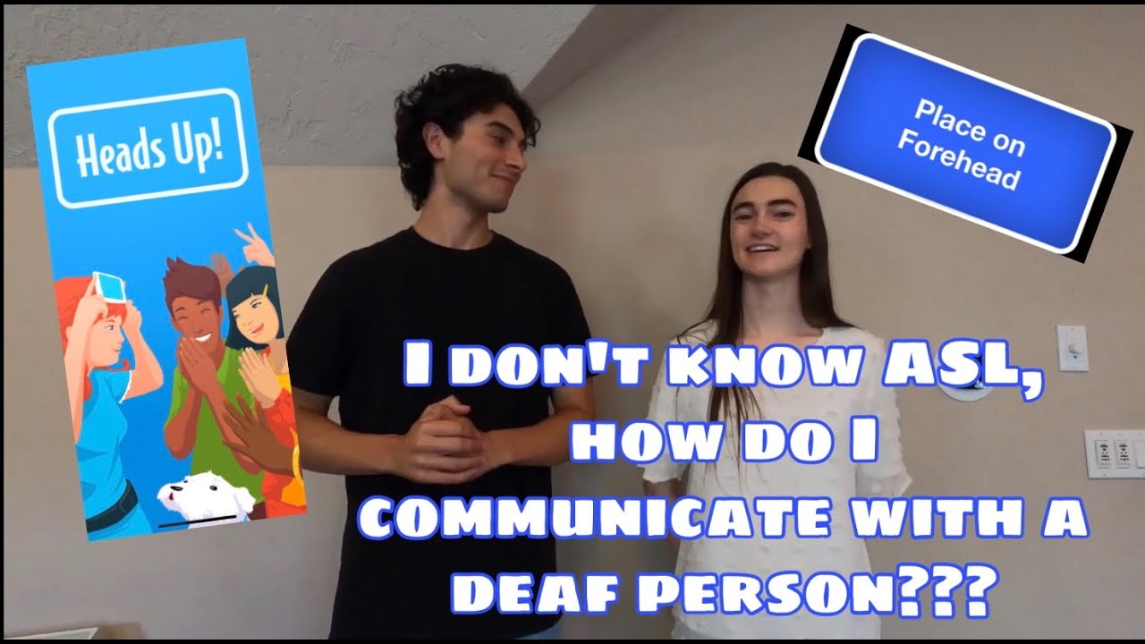 Deaf/Hearing Couple Vlog - Gesturing Game - YouTube