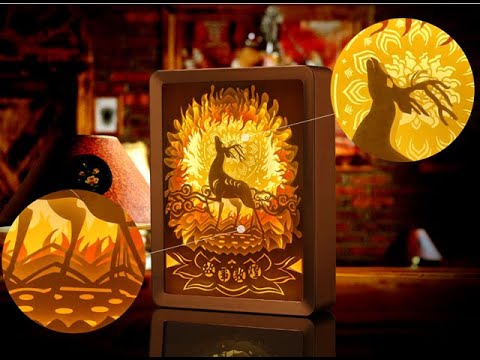 how to make a DIY paper cut light box - YouTube