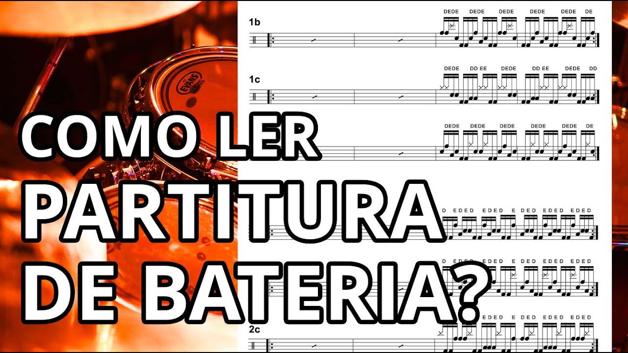 Como ler partitura de Bateria? Aula de Bateria - YouTube