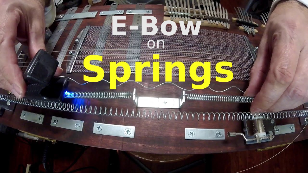 E-bow on Springs - YouTube