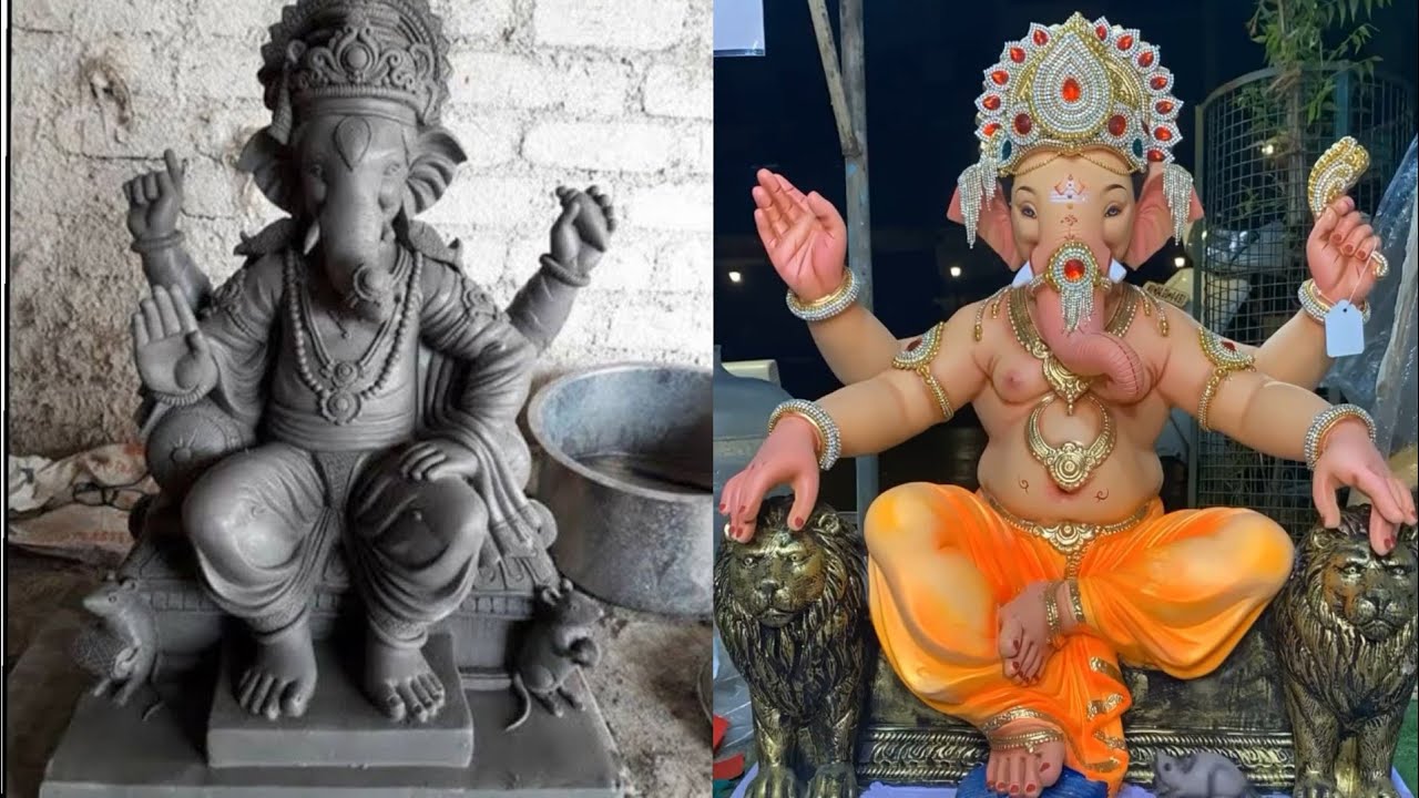 Ganesh making easy Ganesh idole making process at home eco-friendly ...