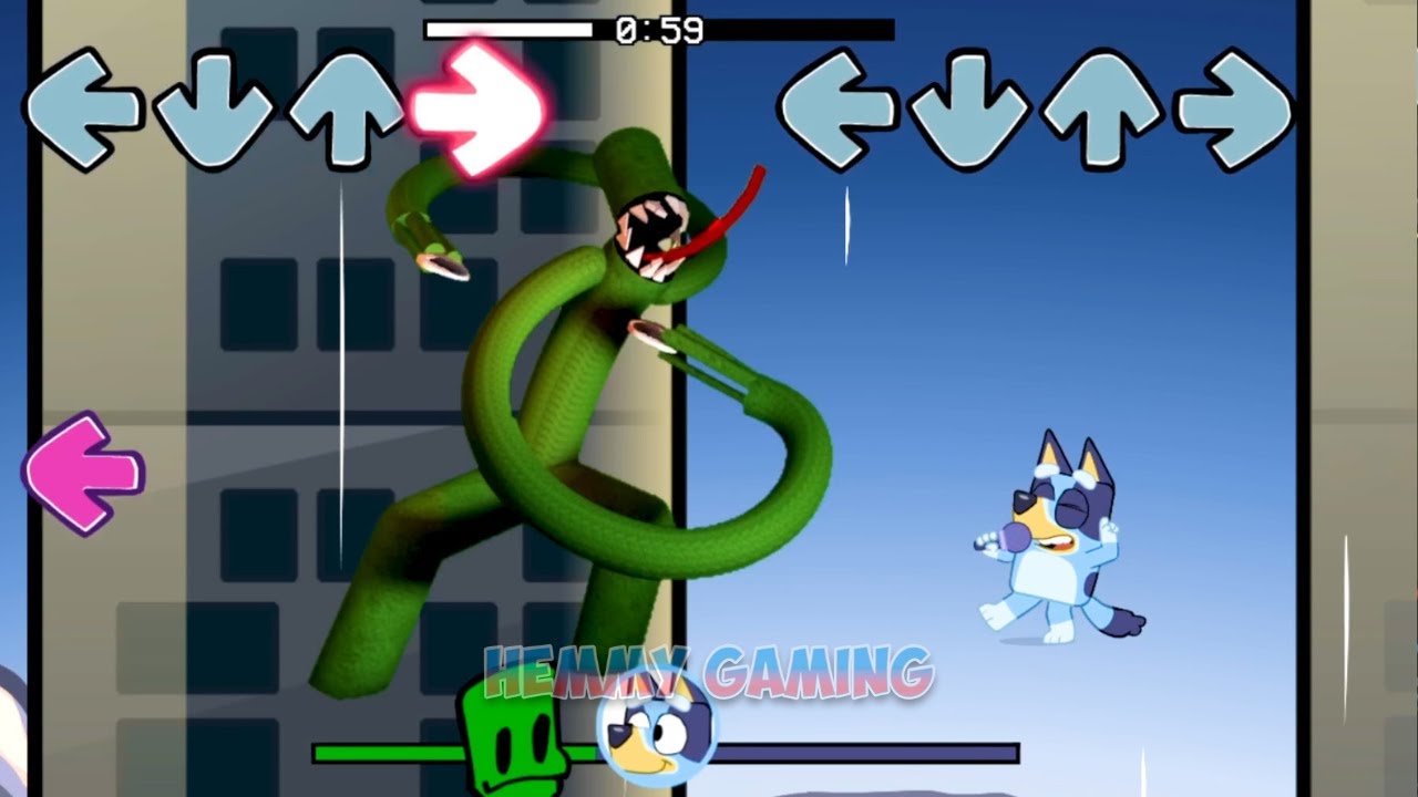 FNF Rainbow Friends 3D vs Bluey, Bingo & Mackenzie Sings Ejected ...