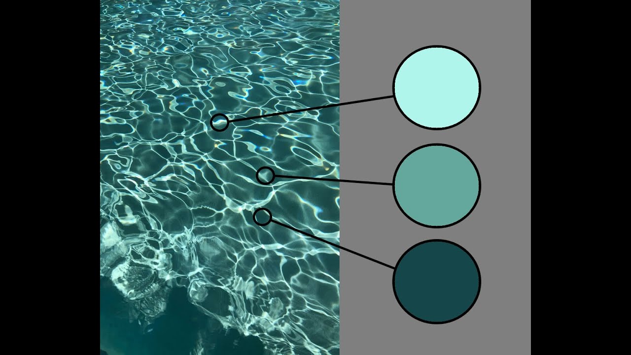 Color Recipes #016: Shallow Water! Color Mixing Challenge for Oil and ...