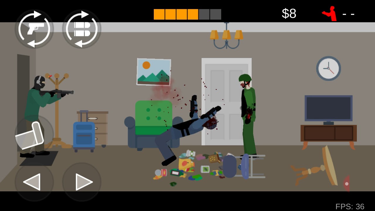 Flat zombies cleanup and defense - YouTube