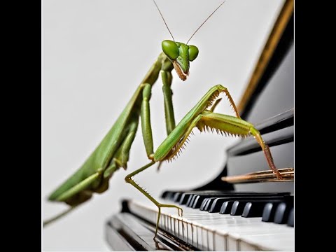 Praying mantis rushing to create some new ambient generative sounds ...