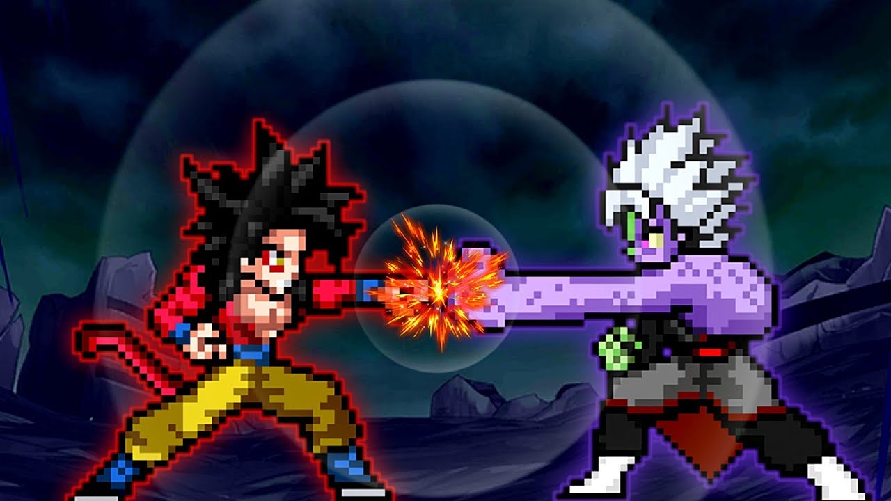 Son Goku SSJ4 V5 (New) VS Cursed Zamasu V3 in Jump Force Mugen - YouTube