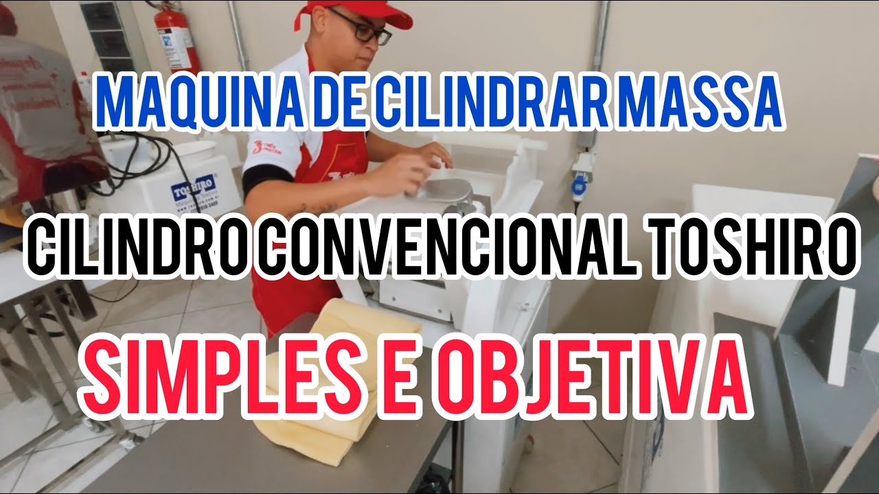 MAQUINA DE FAZER PASTEL - CILINDRO CONVENCIONAL TOSHIRO - YouTube