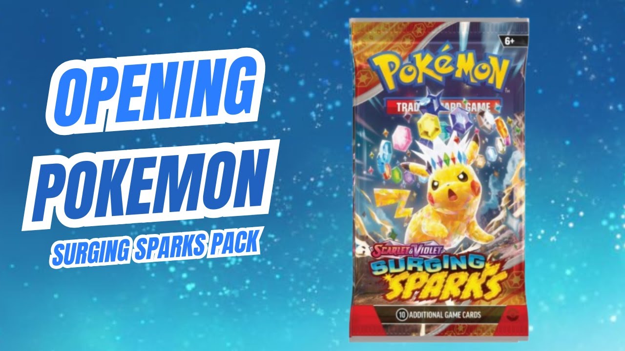 Opening Pokémon Surging Sparks Pack and finding a great card! - YouTube