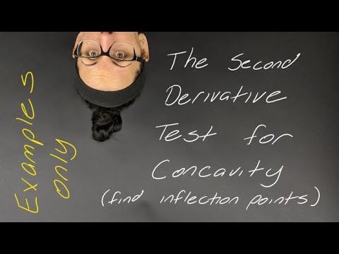 Examples: Concavity and the Second Derivative Test for Concavity - YouTube